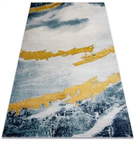koberec EMERALD výhradní 1023 glamour, stylový abstrakce modrý / zlato velikost 160x220 cm | krásné koberce cz