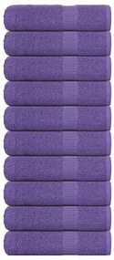 Ručníky FROGN 10 ks fialové 100x150 cm 360 g/m² 136886