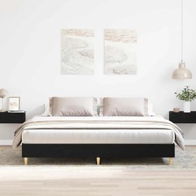 Rám postele Černý dub 203 x 163 x 25 cm Kompozitní dřevo 3329280