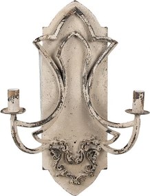 Nástěnné béžová vintage lampa - 41*17*60 cm E14/max 2*25W