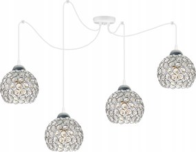 Závěsná Stropní Lampa Lustr Pavouk Křišťály Do Obývacího Pokoje Koupelny Glamour