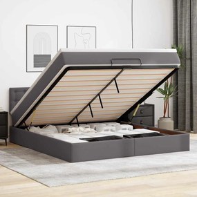 vidaXL Osmanský rám postele s matrací černá 90x190cm cm umělá kůže