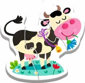Trefl - Puzzle - Baby puzzle: Na farmě 4v1 / 2|3|4|5 dílků / věk 2+