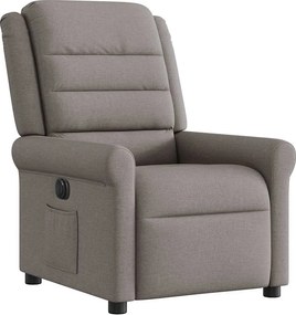 Elektrické polohovací křeslo taupe textil 3303301