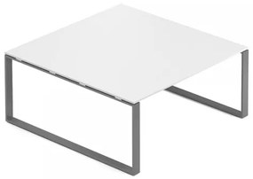 Jednací stůl Creator 160 x 160 cm, grafitová podnož