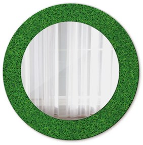 Kulaté dekorativní zrcadlo Zelená tráva fi 50 cm