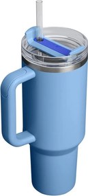 Modrá termoska s brčkem z nerezové oceli 1,18 l Quencher H2.O FlowState™ Tumbler Blue Sky – Stanley