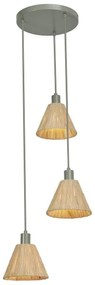 Ledvance - Lustr na lanku DECOR RAFFIA 3xE27/15W/230V rafie