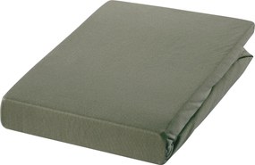 XXXLutz ELASTICKÉ PROSTĚRADLO, žerzej, tmavě zelená, 100/220 cm Dieter Knoll - Prostěradla - 004996001512