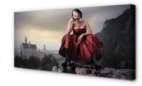 Obrazy na plátně Žena dress up 100x50 cm