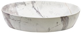 Invena Kafe, umyvadlo na desku 620x420x140 mm, imitace kamene-béžová matná, INV-CE-62-721-C