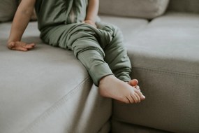 Sleepee Lehký spací pytel s nohavicemi PÍSKOVÝ z bavlny Zvolte rozměr: S (1 - 2 roky)