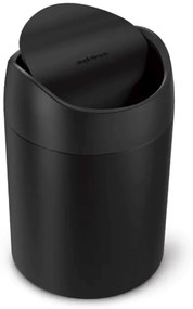 Simplehuman Mini odpadkový koš na stůl, 1,5 l, matná černá ocel, CW2100