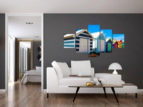 Obraz - Pláž Brighton, Melbourne, Austrálie (125x70 cm)