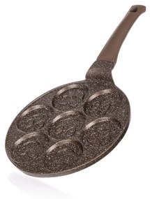 Banquet Pánev na lívance s nepřilnavým povrchem Granite Brown Smile, 26 cm