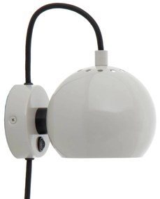 Nástěnné svítidlo FRANDSEN Ball Magnet, světle šedé lesklé