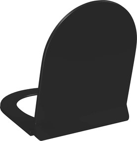 Toaletní sedátko pomalé sklápění rychloupínací černé 145018