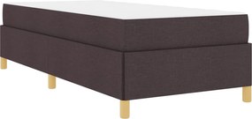 Rám postele Tmavě hnědá 80 x 200 cm textil 3398895