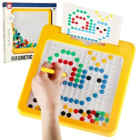 Creative Corner Magnetická tabule montessori tečky žlutá