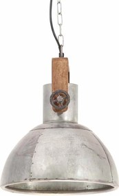 Industriální závěsné svítidlo 25 W stříbrné kulaté 30 cm E27 320530