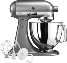 KitchenAid 5KSM125ECU stříbrná / Kuchyňský robot / 300W / 4,8L / 10 ry