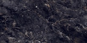 Mexen Rokocha Černý glazovaný rektifikovaný gres G1, dlaždice podlahovo-stěnná 120 x 60 cm, vysoký lesk