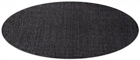 Šňůrkový koberec SIZAL TIMO 6272 černý kruh