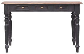 283907 vidaXL Psací stůl se 3 zásuvkami 117 x 57 x 75 cm masivní mahagon