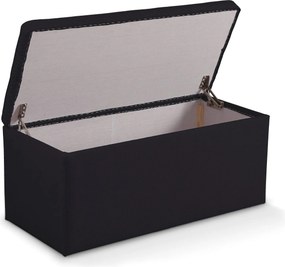 Čalouněná skříň barva černá látka pletený vzor