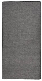 vidaXL Venkovní hladce tkaný koberec 100x200 cm šedá