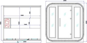 BPS-koupelny Finská zahradní sudová sauna  180x200, 2-4 osoby