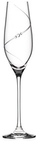 Diamante sklenice na šampaňské Silhouette City s krystaly Swarovski 210 ml 1KS