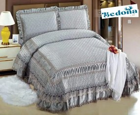 Luxusní přehoz na postel Lamo šedá 220x240cm