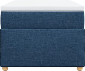 Box spring postel s matrací modrá 80x200 cm textil 3285337