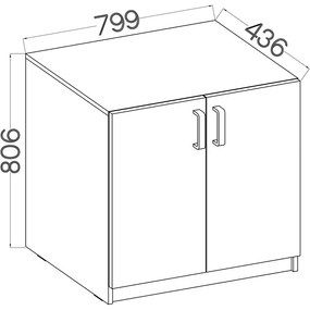 MELTA | komoda AR102 | 79,9 cm | artisan