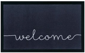 Hanse Home, Protiskluzová rohožka Welcome 104512 Anthracite/Cream - na ven i na doma, 45x75, šedá, chodba / předsíň