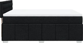 Box spring postel s matrací černá 140 x 190 cm textil 3287079
