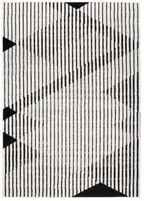 Kusový koberec PP Dextra krémovočerný 80x150cm