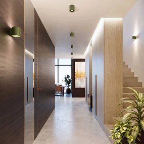 Sollux Lighting Stropní svítidlo ORBIS 1 olivově zelené