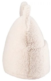 Krémový dětský pohovkový polštář z textilie bouclé Teddy Pouch – Wigiwama