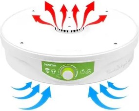 SENCOR SFD 2105WH bílá / Sušička ovoce / 250 W / Průměr síta: 33 cm /