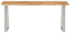 Lavice s živou hranou 105 cm masivní akáciové dřevo,  372755