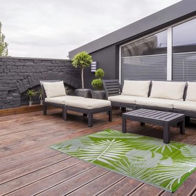 Esschert Design Venkovní Koberec 241 X 152 Cm Pralesní Listy Oc22