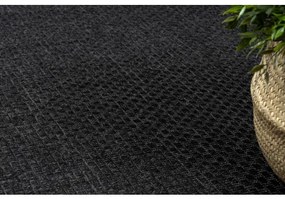 koberec TIMO 0000 SISAL venkovní černý velikost 200x290 cm | krásné koberce cz