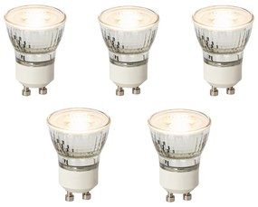 Sada 5 stmívatelných LED žárovek GU10 35mm 3W 220 lm 2700K