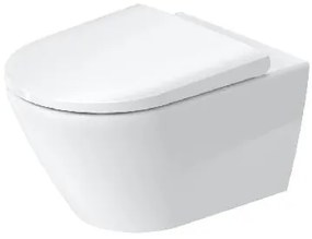 Duravit D-Neo - Závěsné WC, Rimless, s WonderGliss, bílá 25770900001