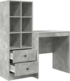 Stůl Betonově šedá 115,5 x 50 x 127 cm 2 ks 3337348