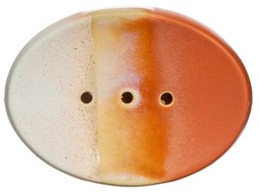 Sass & Belle Oranžová glazovaná mistička pod mýdlo Mojave
