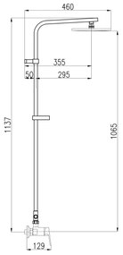 RAV Slezák CO182.5/6 - Sprchová sada s vodovodní baterií COLORADO lesklý chrom