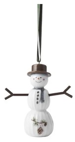 Porcelánová závěsná dekorace Snowman 9,5 cm Kähler